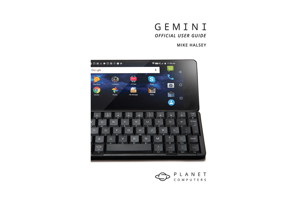 Gemini PDA Official User Guide - Planet Computers